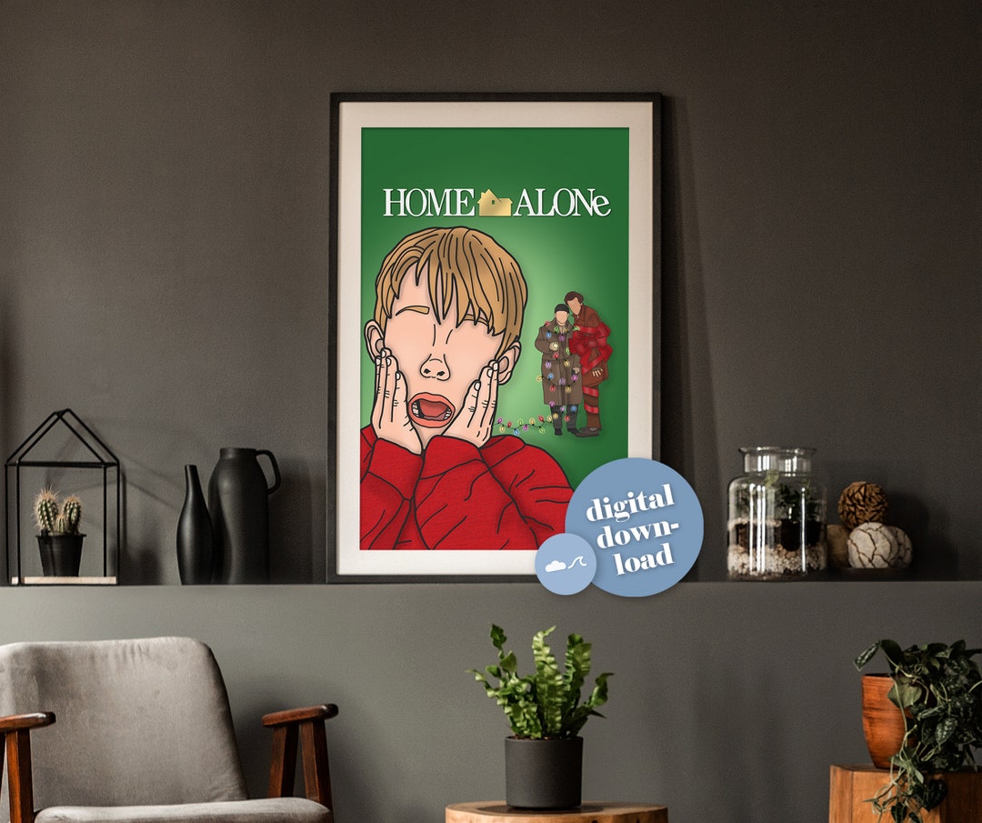 Home Alone Printable Movie Poster Download 1990's Art - Etsy