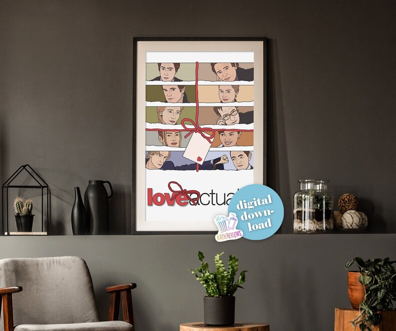 Love Actually Printable Movie Poster Download 2000s Art - Etsy