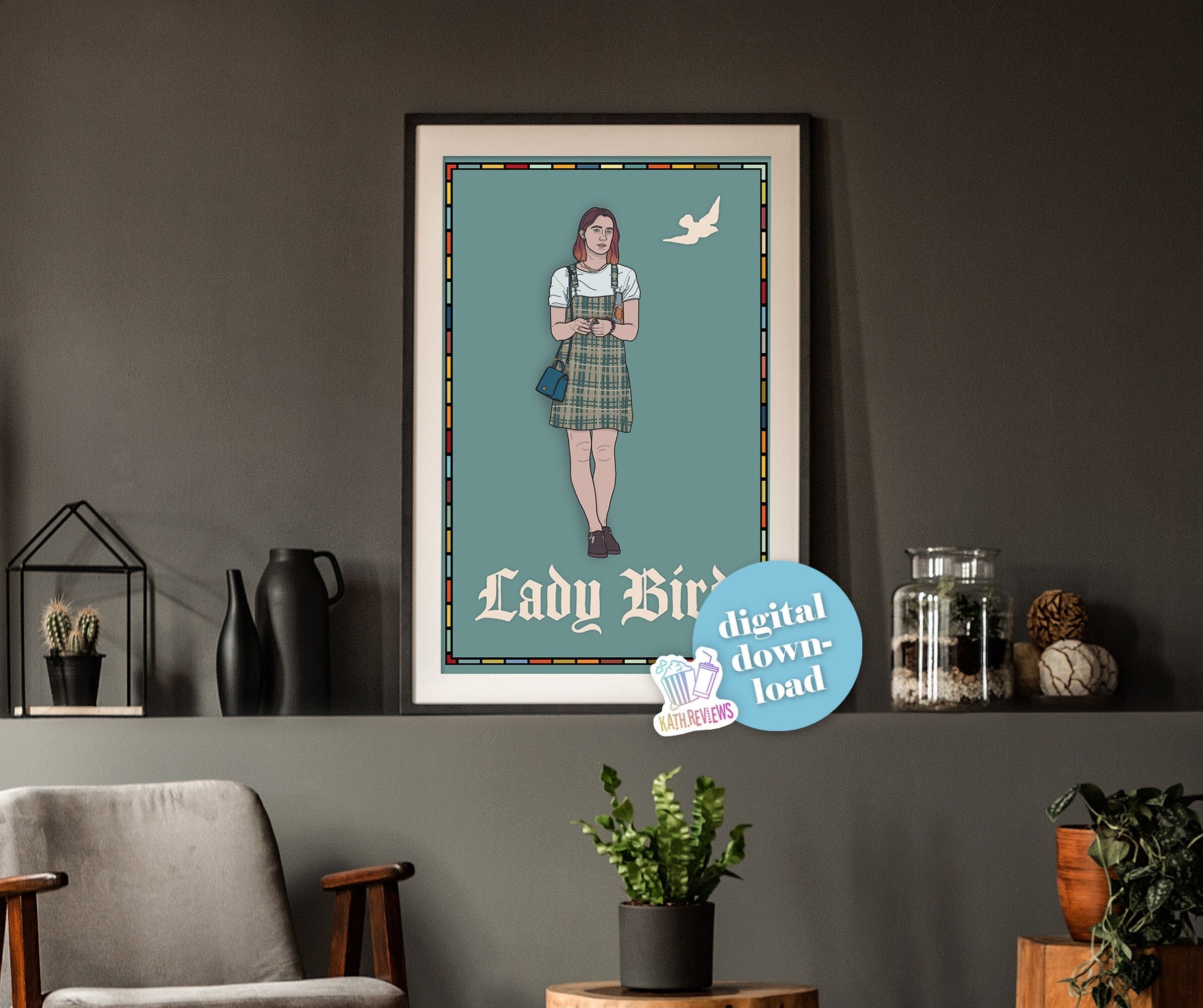 Lady Bird Movie Printable Poster Download Lady Bird Fan Art - Etsy