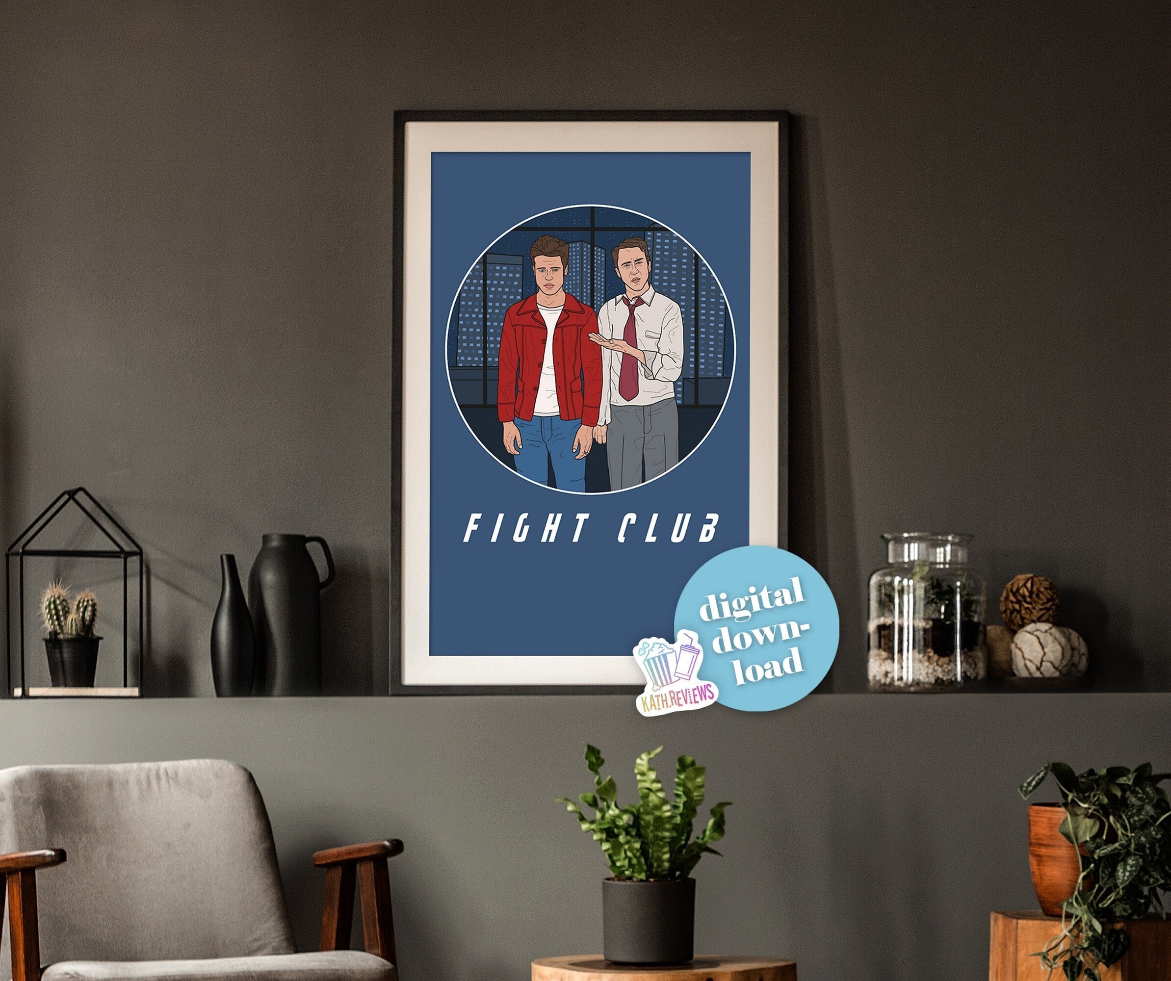 Digital Art & Collectibles Project Mayhem David Fincher Film Brad Pitt ...