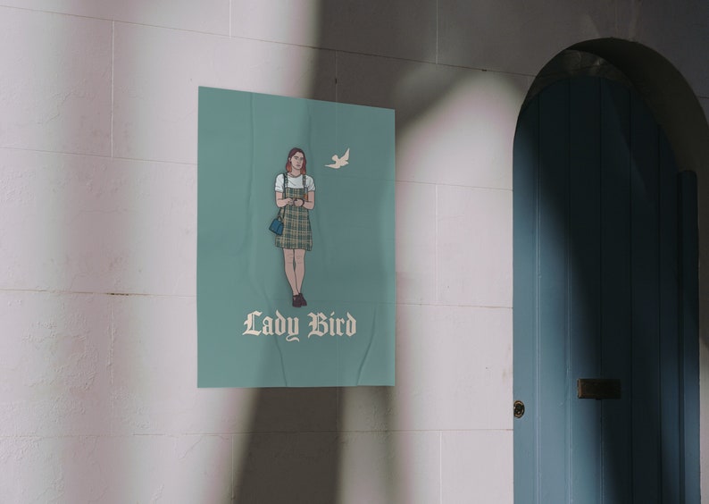 Lady Bird Movie Printable Poster Download Lady Bird Fan Art | Etsy