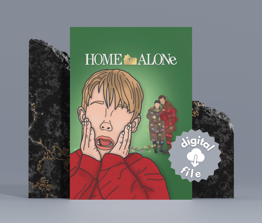 Home Alone Printable Movie Poster Download | 1990's Art Print Film ...