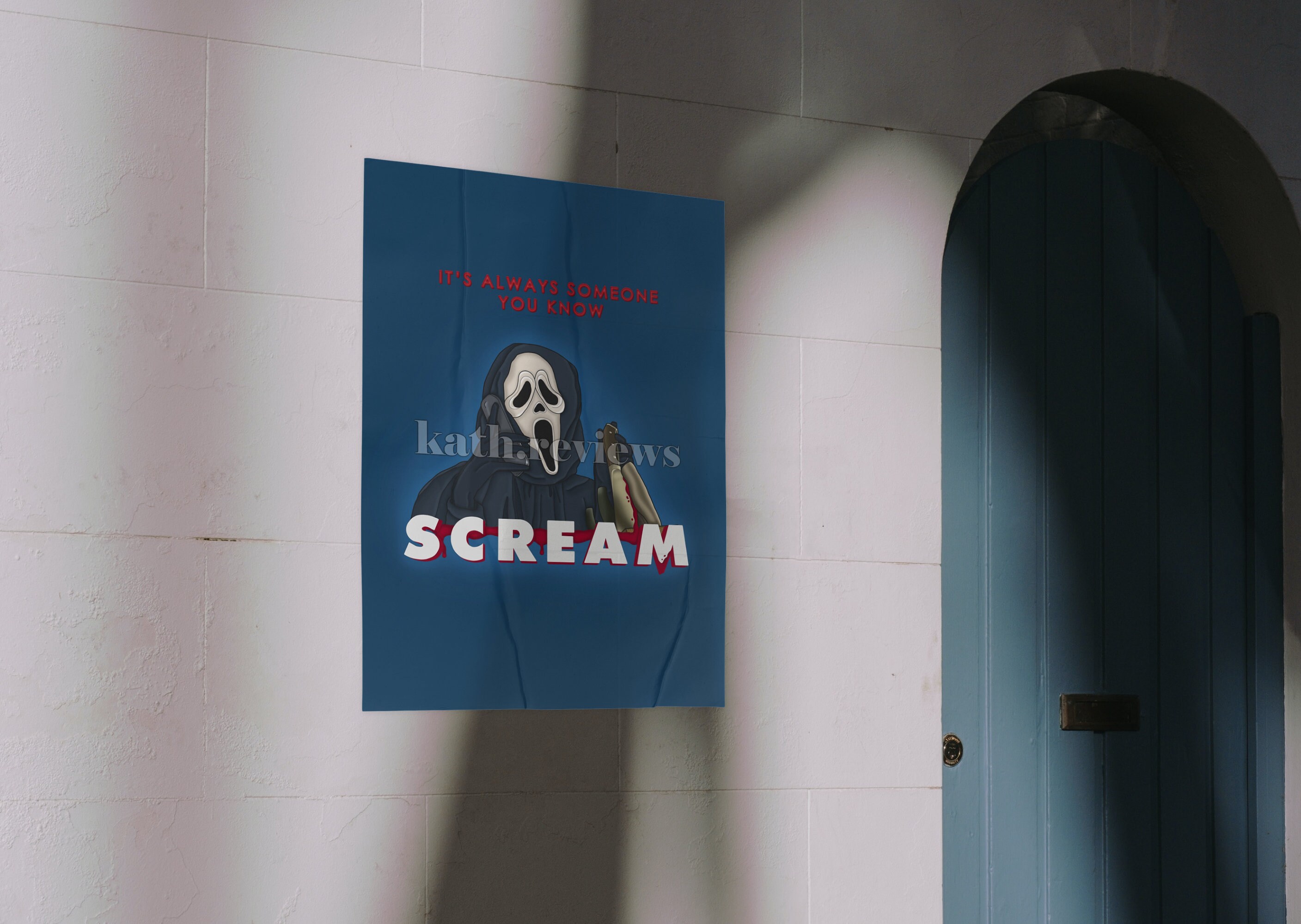 Scream Movie Printable Poster Download Scream Fan Art Design | Etsy