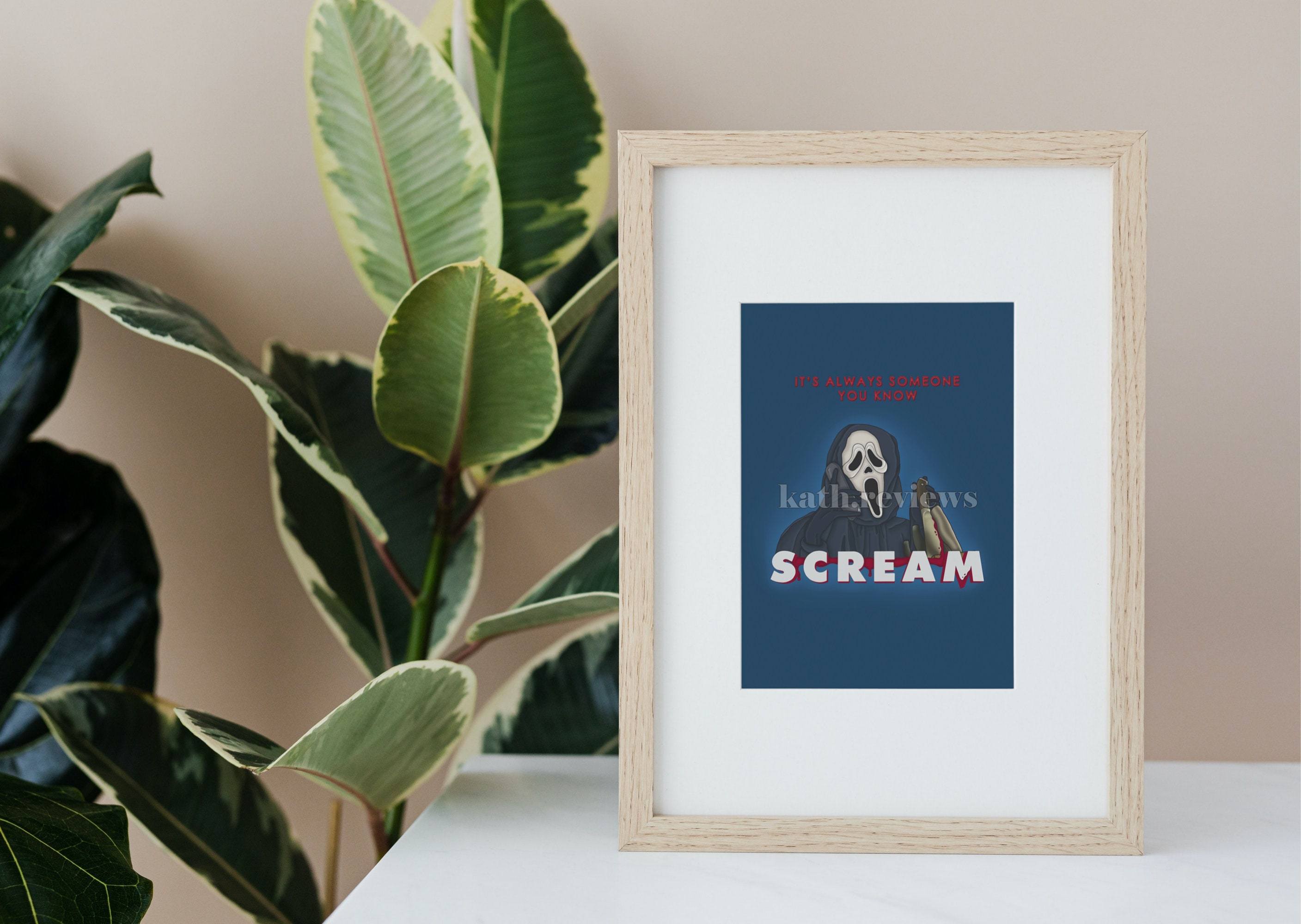 Scream Movie Printable Poster Download Scream Fan Art Design - Etsy