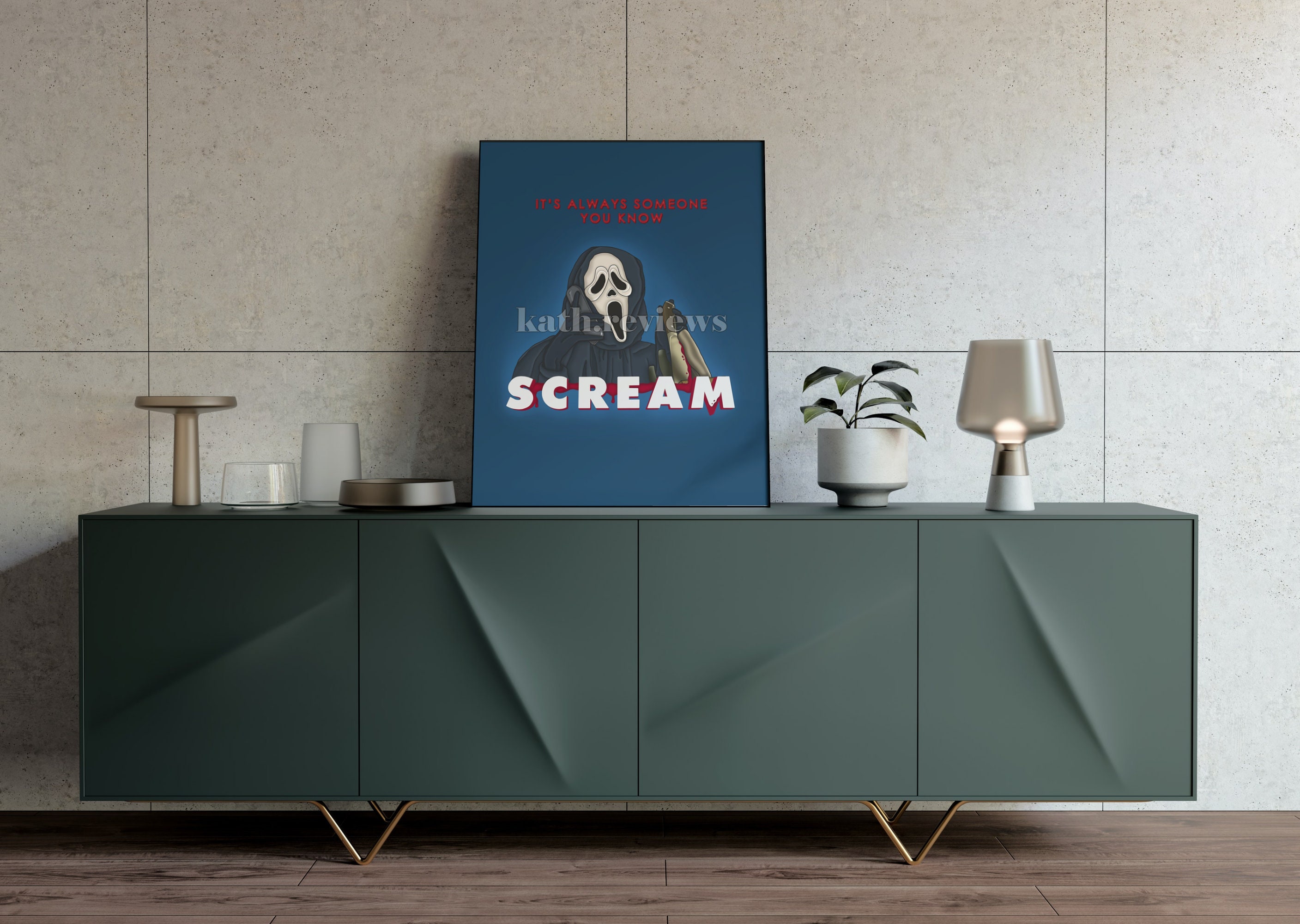 Scream Movie Printable Poster Download Scream Fan Art Design - Etsy