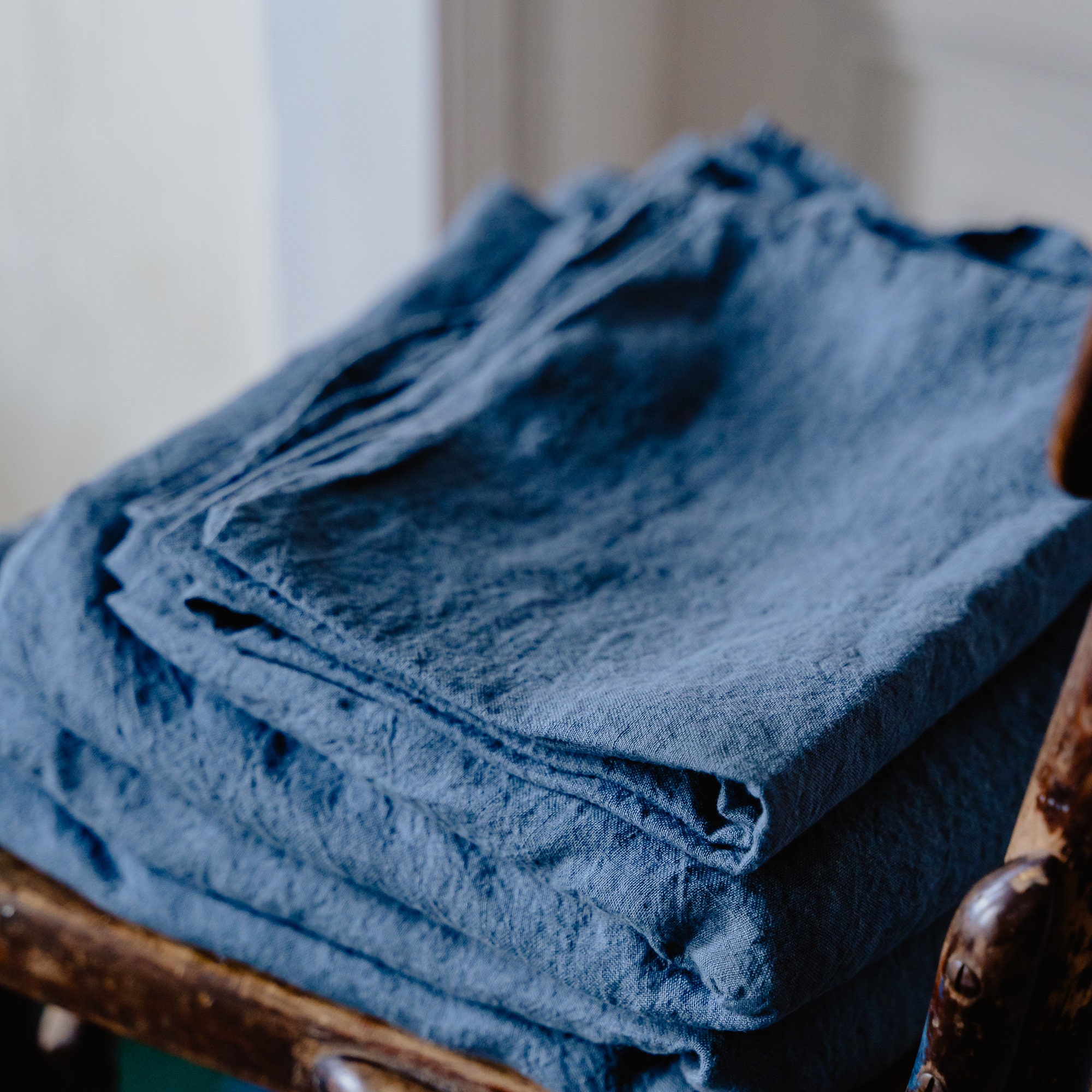 Draps en lin gris Draps en lin lavés à la pierre, Draps plats en lin ...