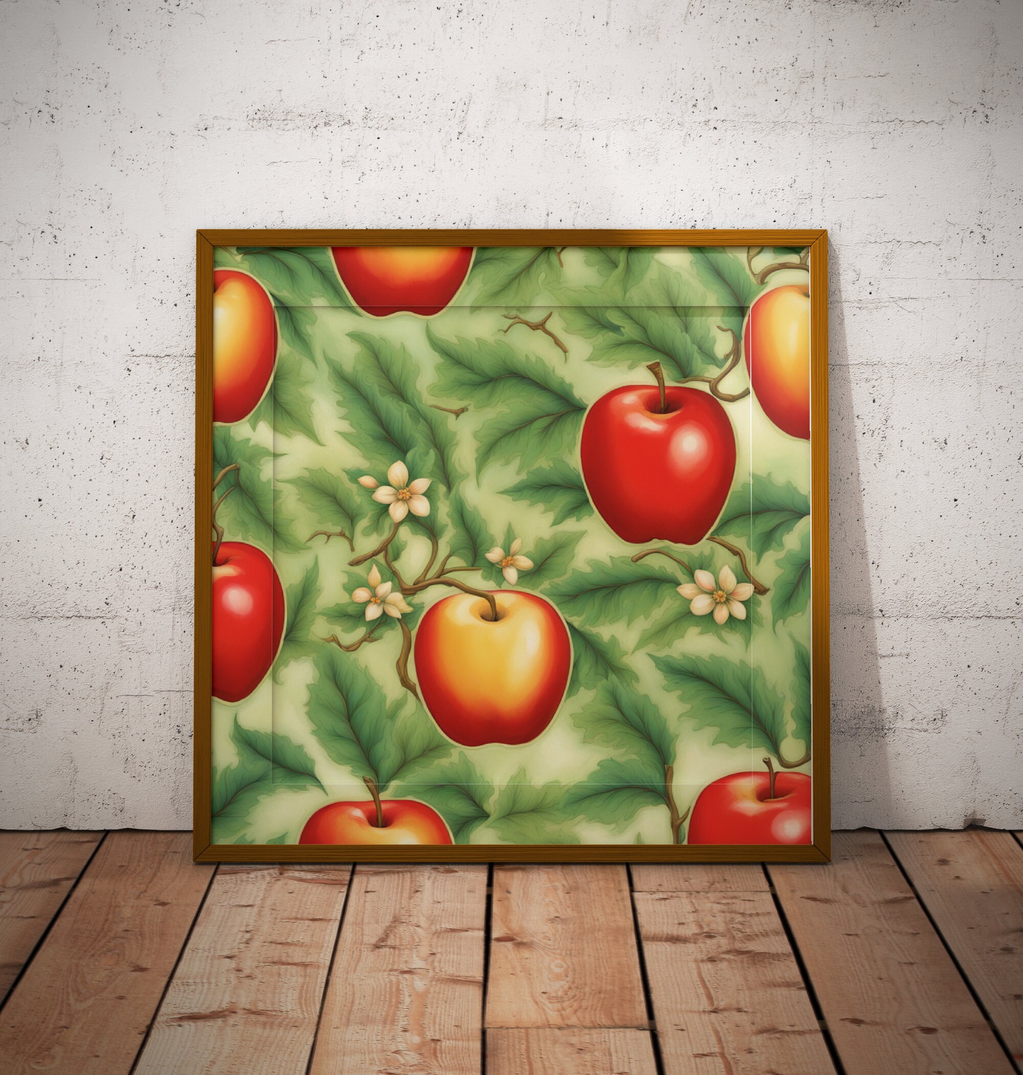 Apple Art in Design Brilliance modern Wall Art vintage Wall - Etsy