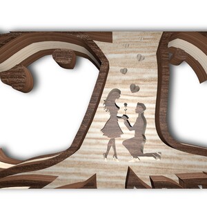 Tree of Love, Svg Png Cdr Dxf Eps Jpg Files , 3 Layers , Digital ...