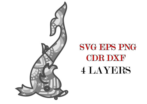 Nice Fish 4 Layers Digital Download Svg Eps Cdr Png | Etsy