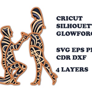 Marry Me 3D Mandala Svg Eps Png Cdr Dxf Files Digital | Etsy