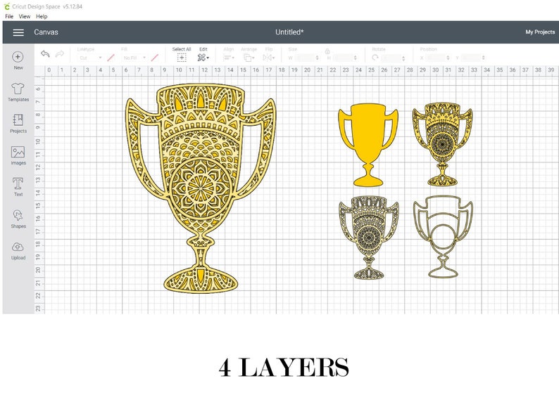TROPHY , 4 Layers , Digital Download , Svg Eps Files - Etsy Australia