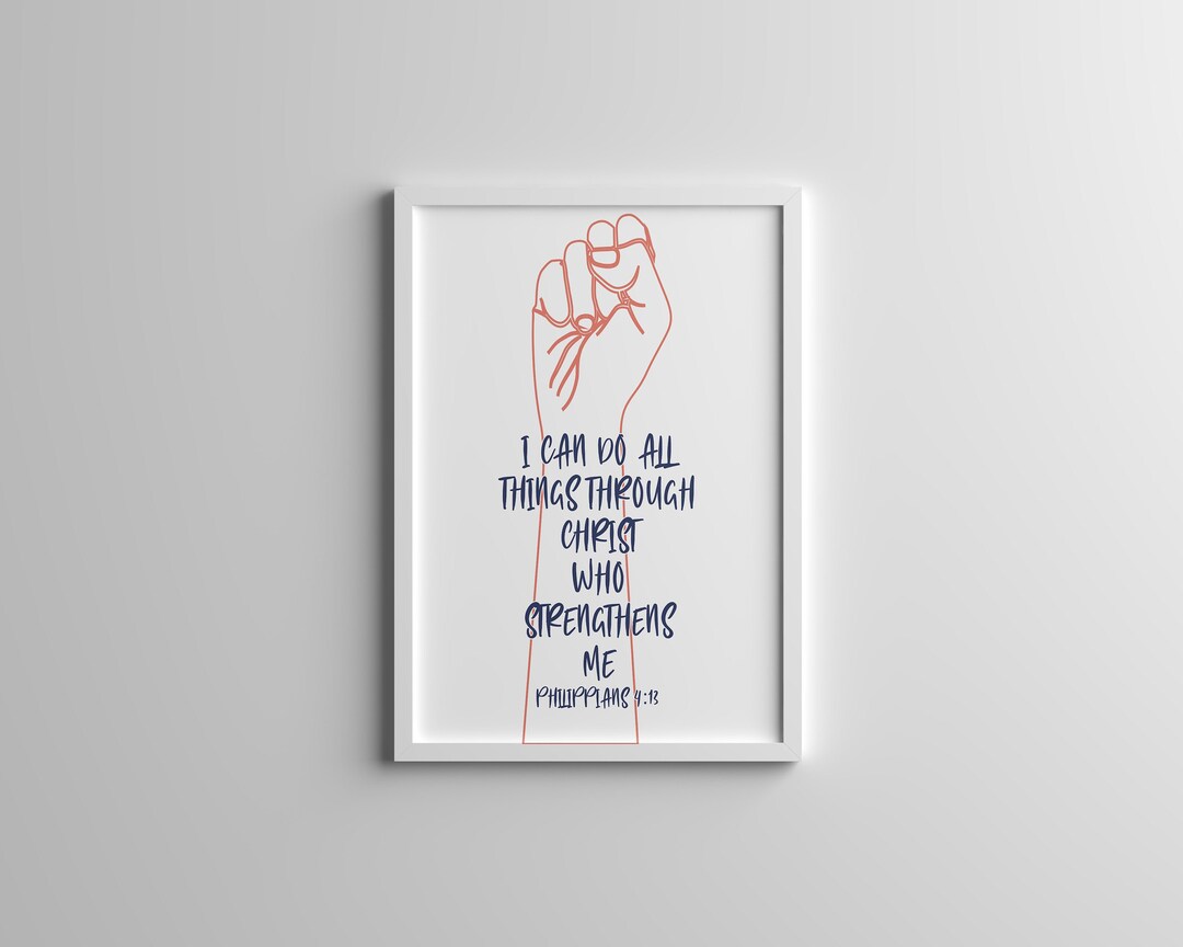 PHILIPPIANS 4:13, Bible Verse Printable, Bible Verse Printable Art ...