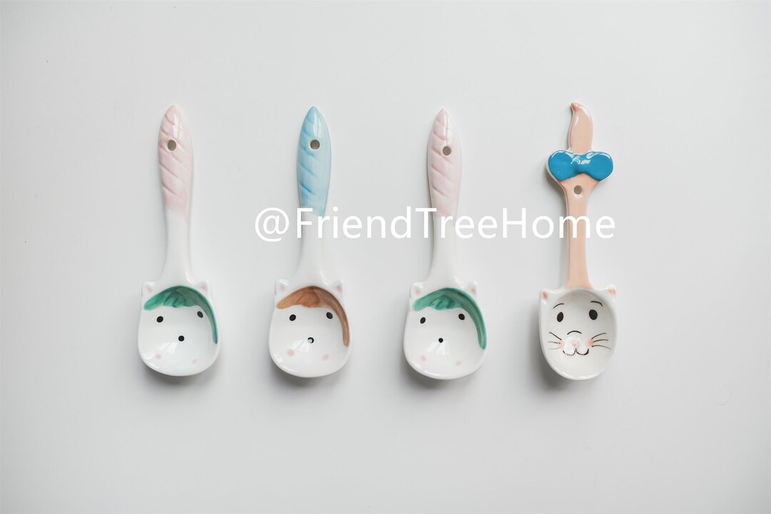 Ceramic Spoons Set Animal Spoons Cute Ceramic Spoon Coffee - Etsy Canada