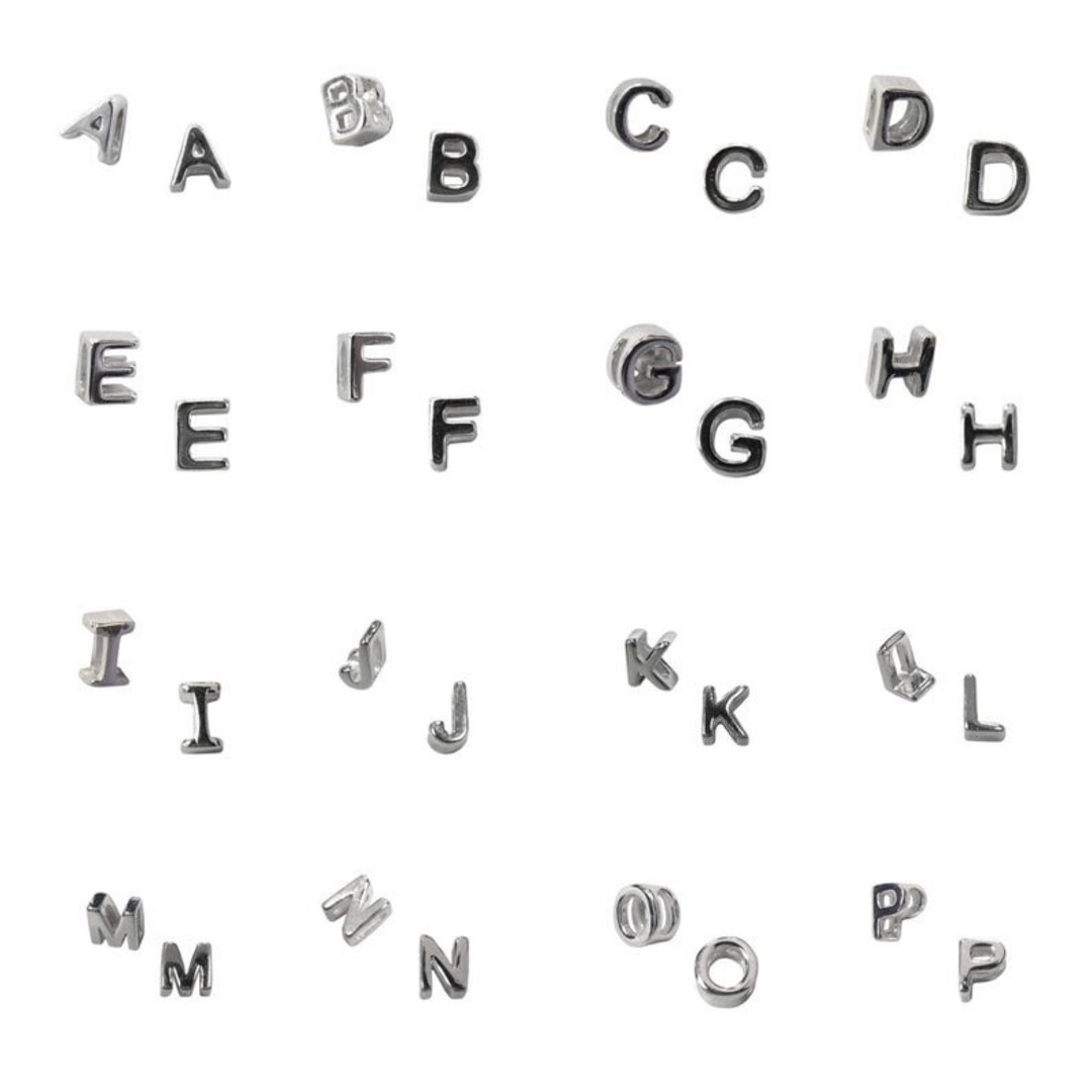 EXTRA LETTERS for Tiny Letter/initial Sterling Silver Necklace - Etsy
