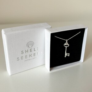 Sterling Silver 21st Birthday Pendant Necklace, Silver Key Necklace ...