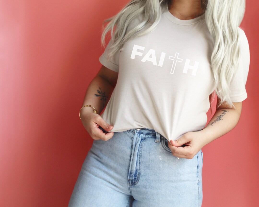 Faith T-shirt, Christian Shirt, Faith Shirt, Cross Shirt, Cross Tshirt ...