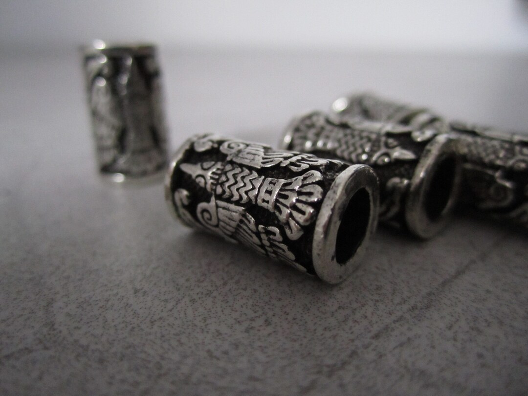 Perle De Barbe Viking, Cheveux, 18,5x10,5mm, Trou: 5,5mm Argent ...