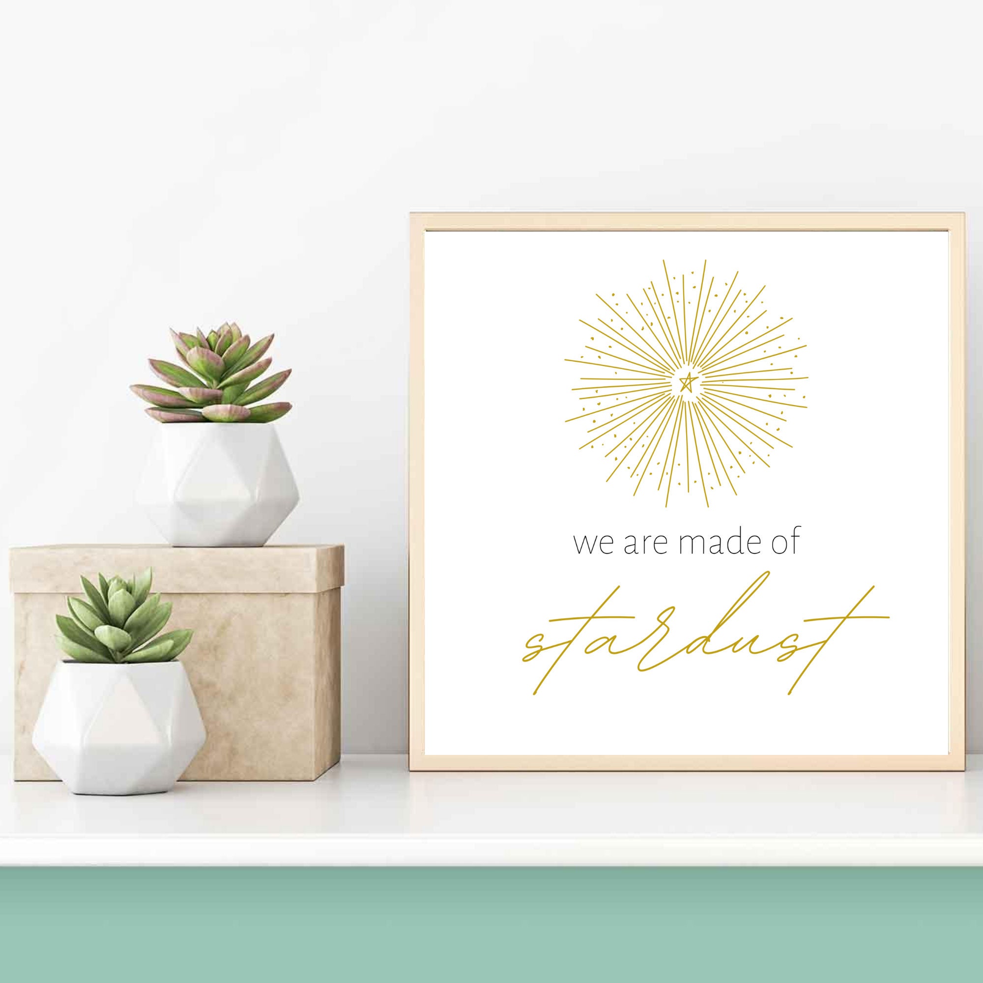 We Are Made of Stardust Printable Art Home Decor - Etsy