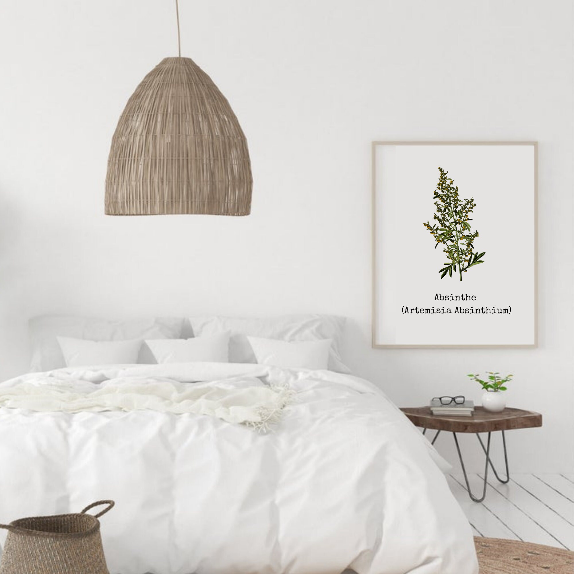Absinthe artemisia Absinthium Printable Art, Home Decor, Botanical ...