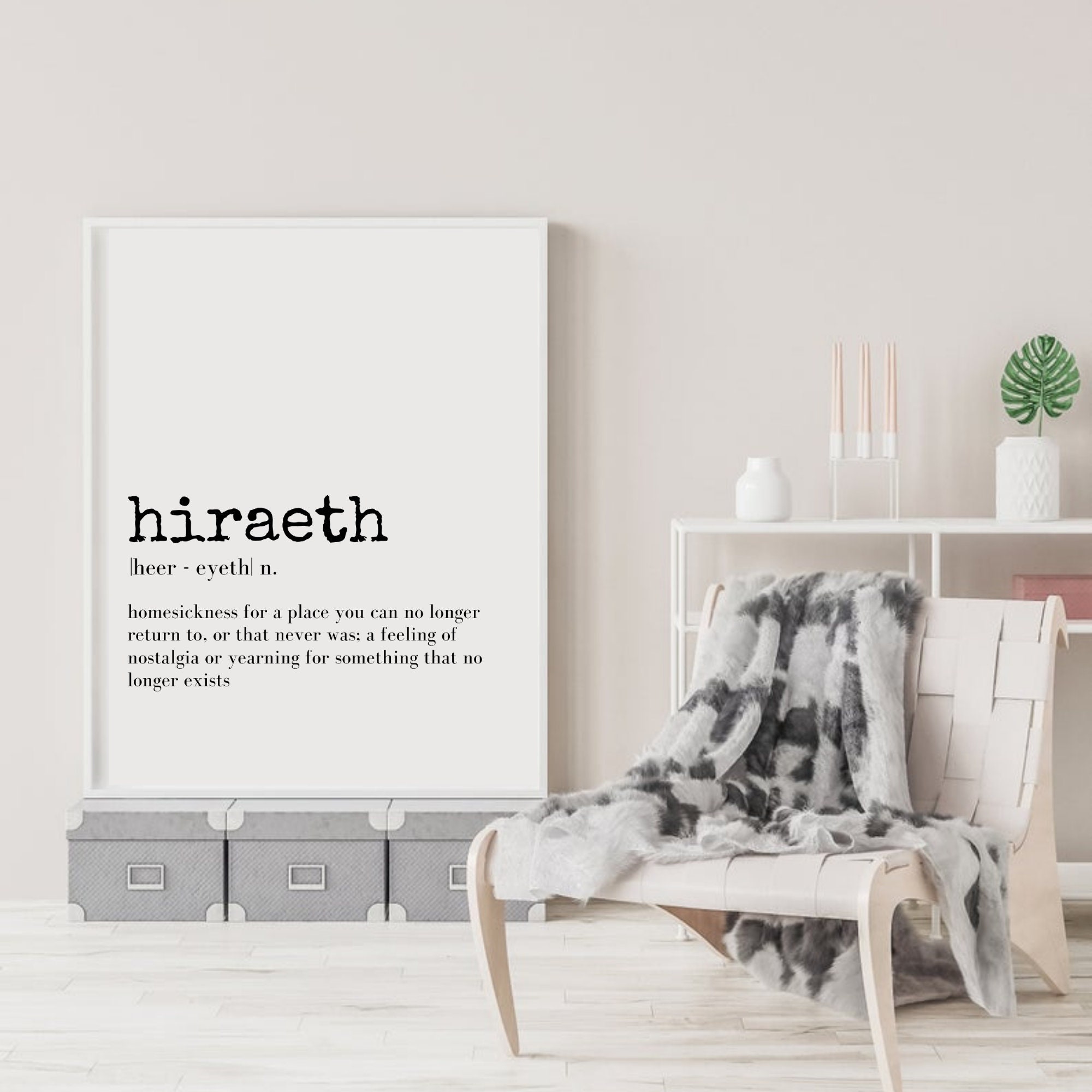 Hiraeth Definition Printable Art Hiraeth Definition Home - Etsy