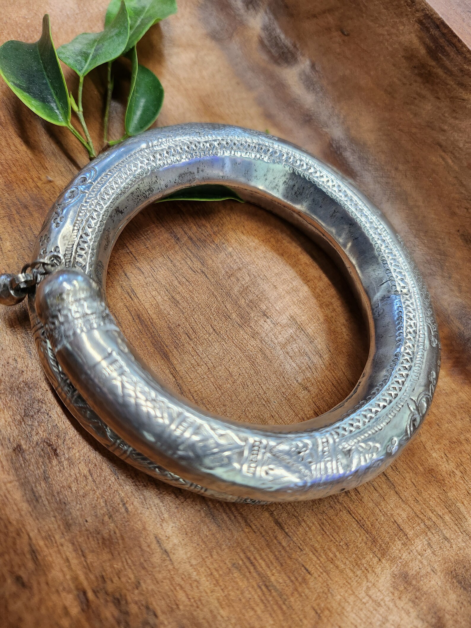 Yemeni Snake Armlet or Anklet, Vintage Bedouin Silver, Antique 1900s ...