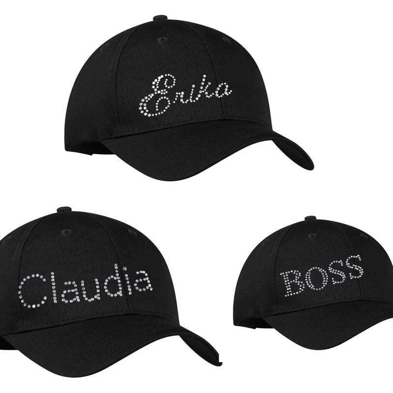 Rhinestone Baseball Hat - Etsy