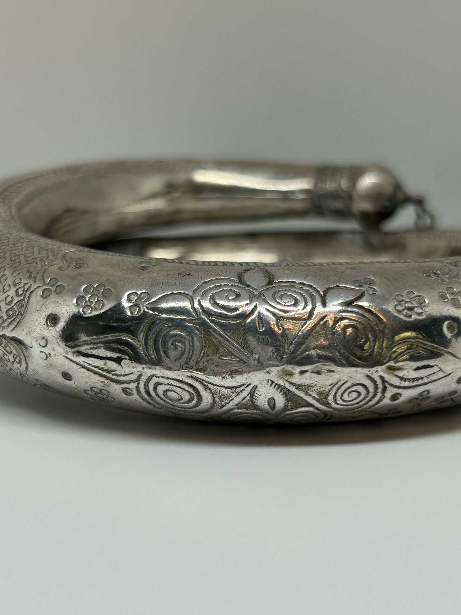 Yemeni Snake Armlet or Anklet, Vintage Bedouin Silver, Antique 1900s ...