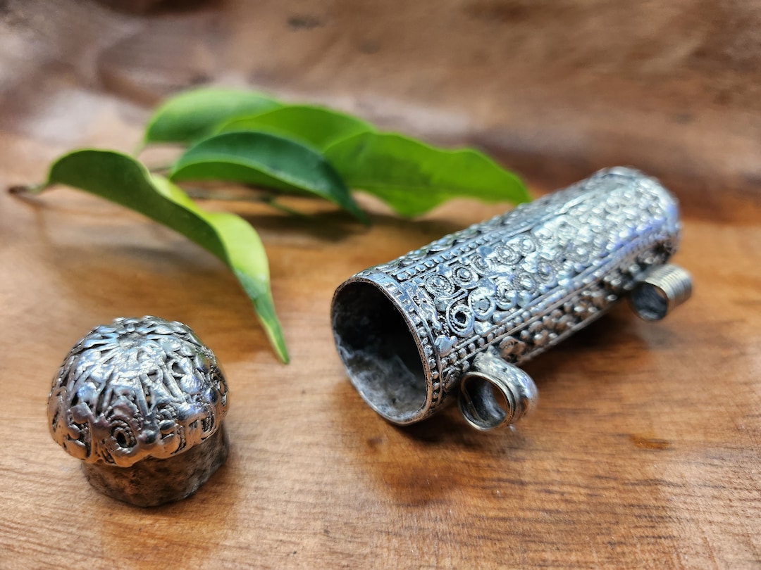 Yemeni Antique Silver Prayer Amulet Pendant, Vintage 1900s, Middle ...