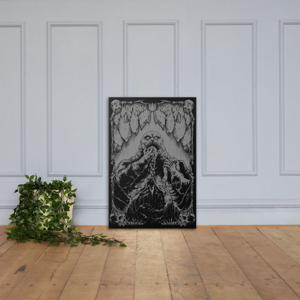 Gluttony Canvas Print Original Art Wall Decor Wall - Etsy