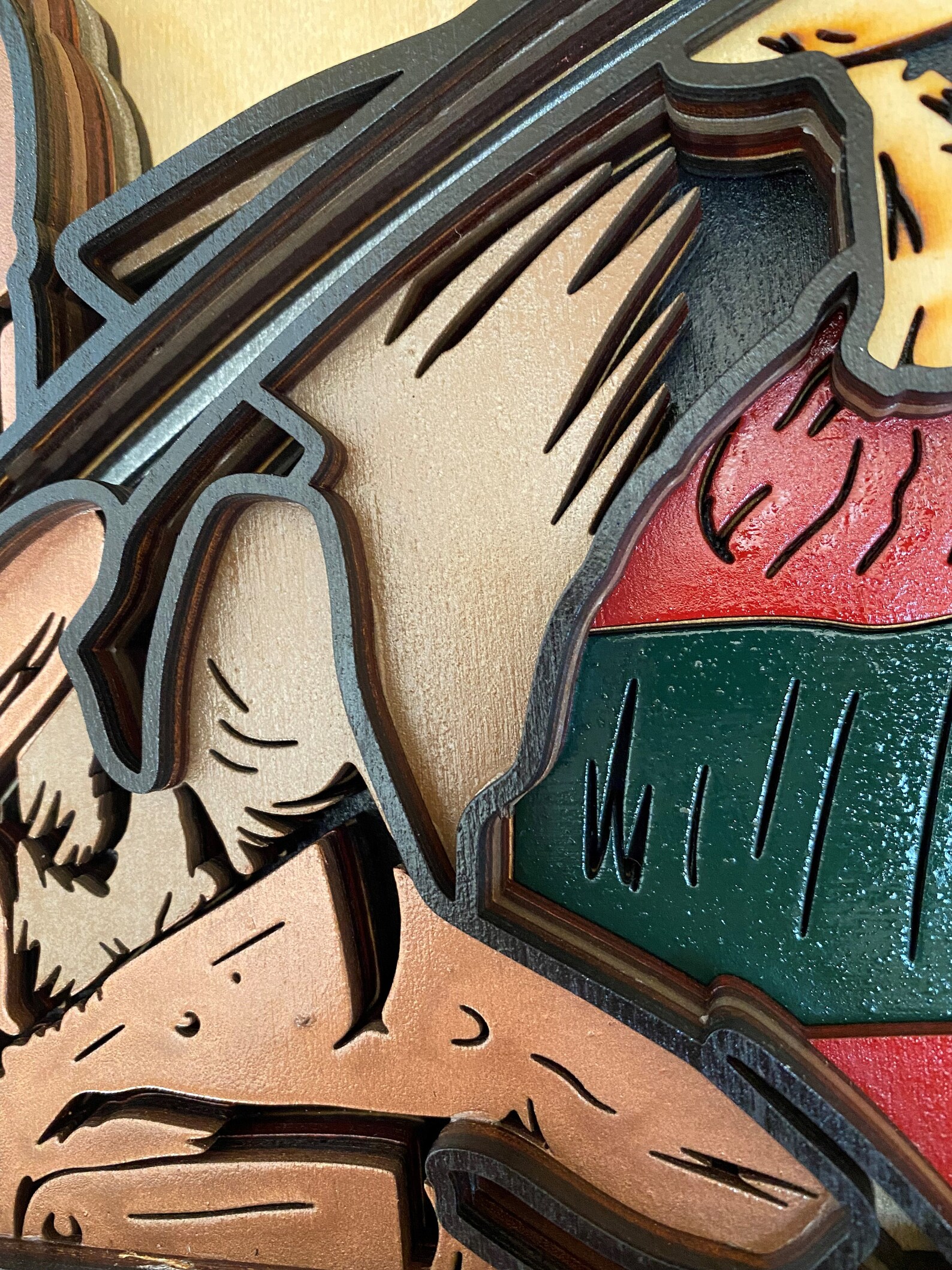 Freddy Krueger Wooden Sculpture V3, Original Art, A Nightmare on Elm ...