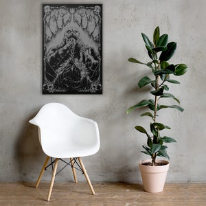 Gluttony | Canvas Print | Original Art | Wall Decor | Wall Hanging ...