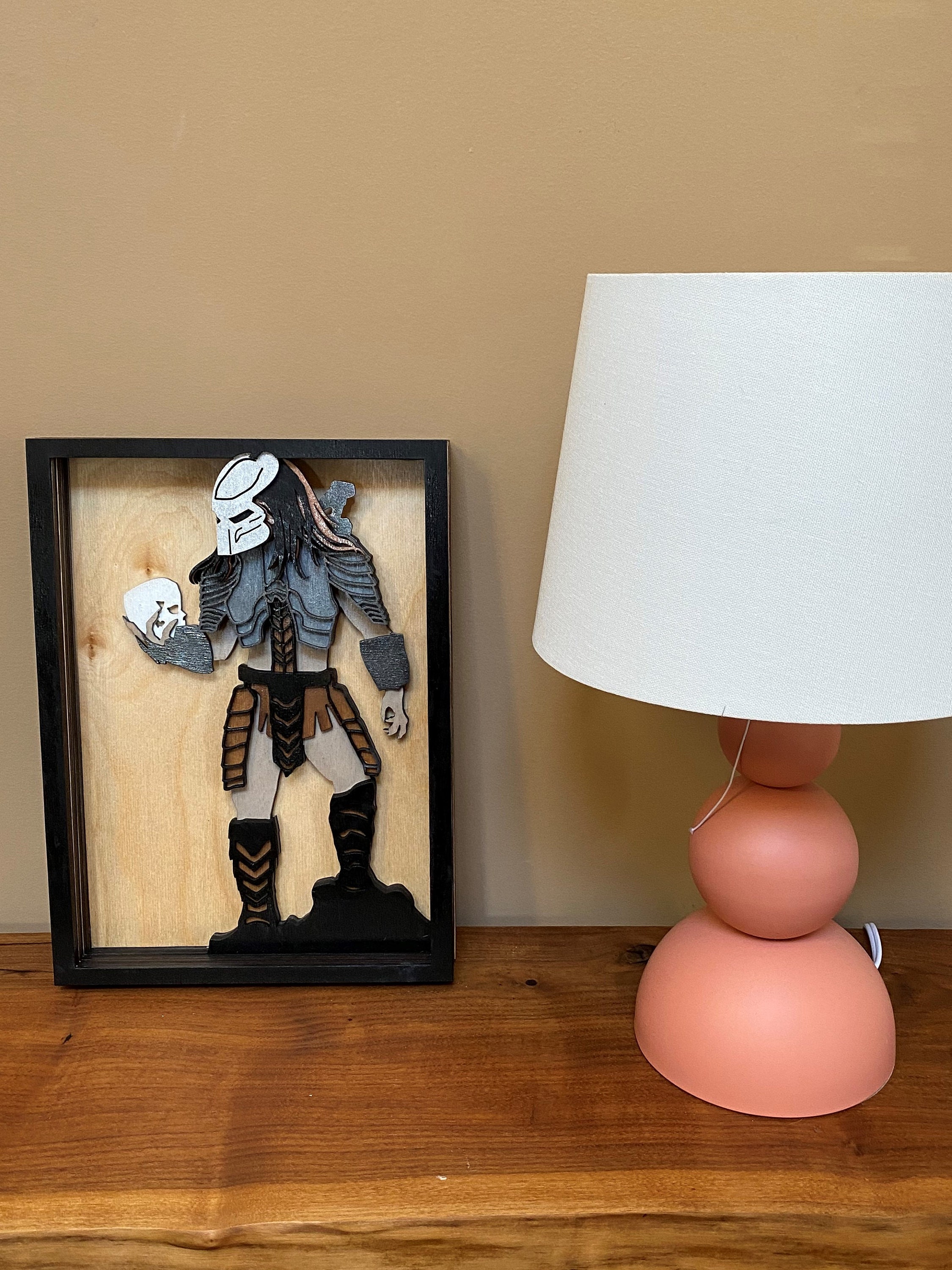 Predator Alien Wall Decor Wood Sculpture Original Art - Etsy