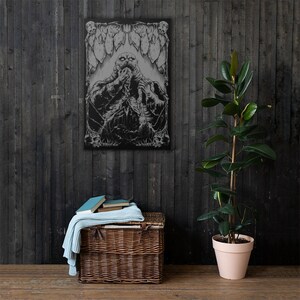 Gluttony | Canvas Print | Original Art | Wall Decor | Wall Hanging ...