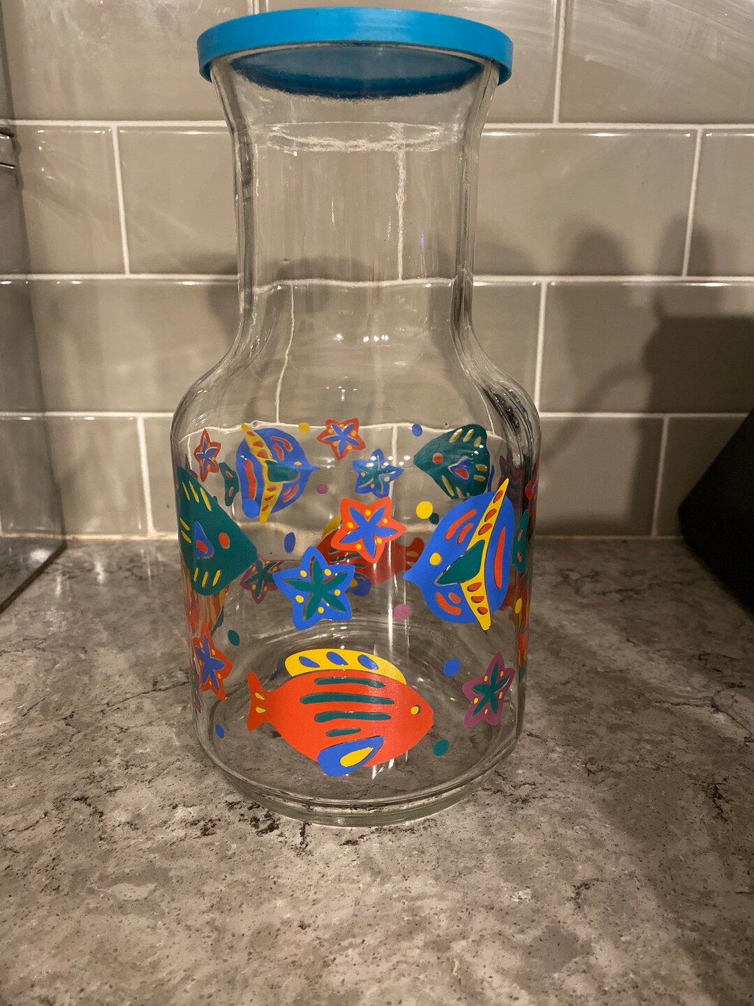 Tropical Fish Vintage Carafe Libbey of Canada - Etsy