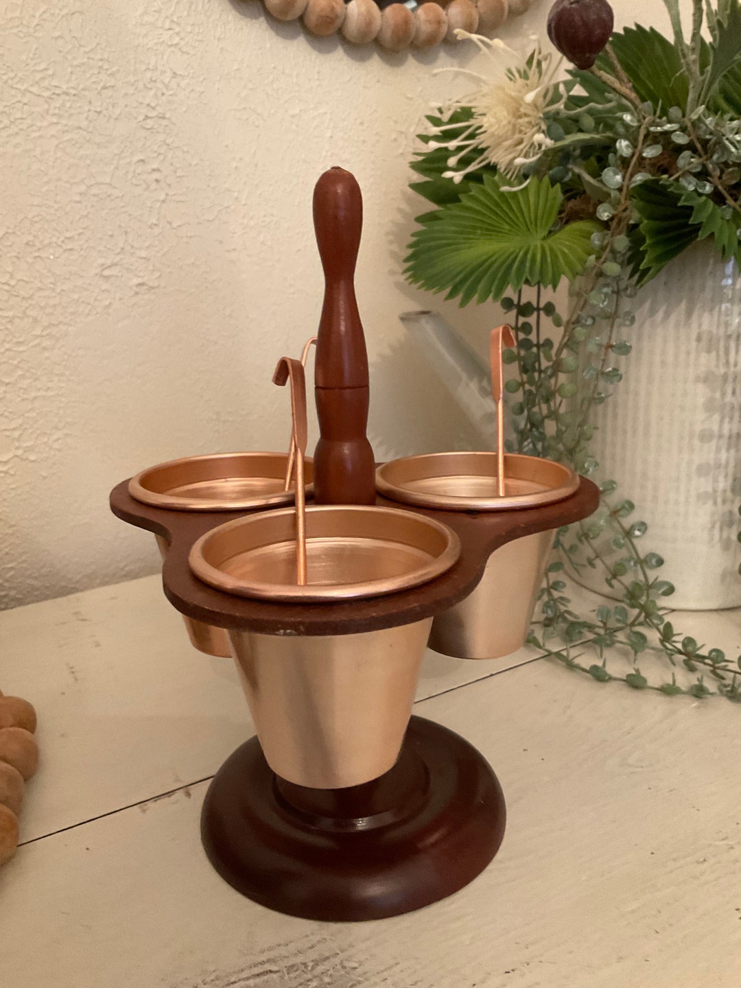 Vintage Condiment Caddy Holder With Spoons - Etsy