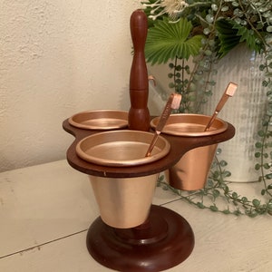Vintage Condiment Caddy Holder With Spoons - Etsy