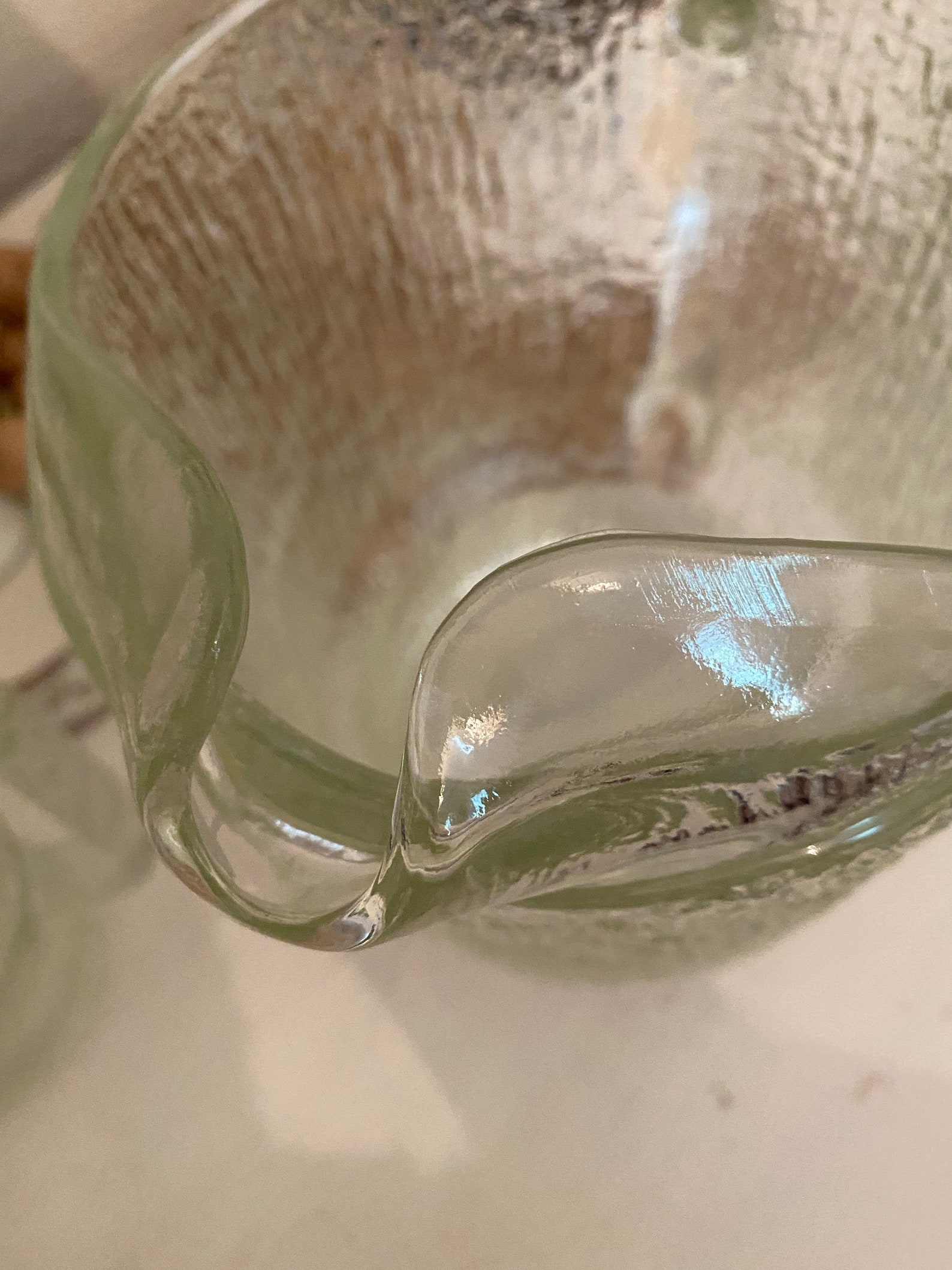 Vintage Indiana Glass “crystal Ice” Heavy Textured Pitcher - Etsy