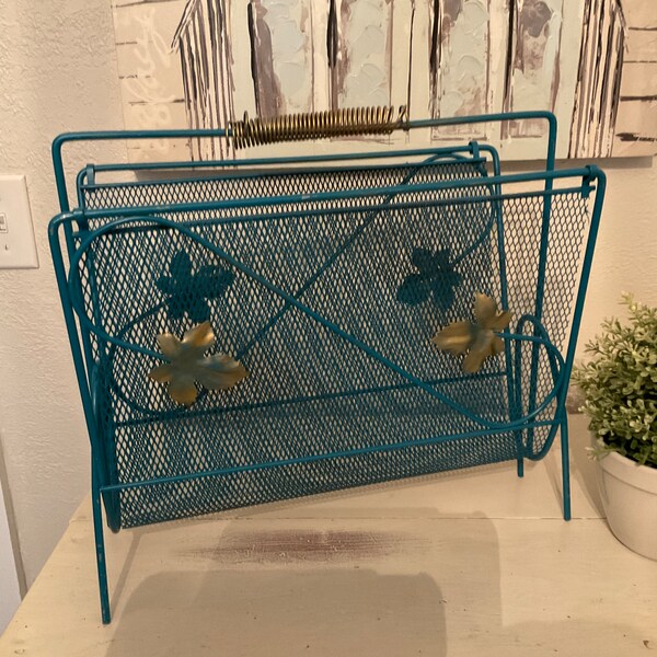 Wire Mesh Magazine Rack - Etsy