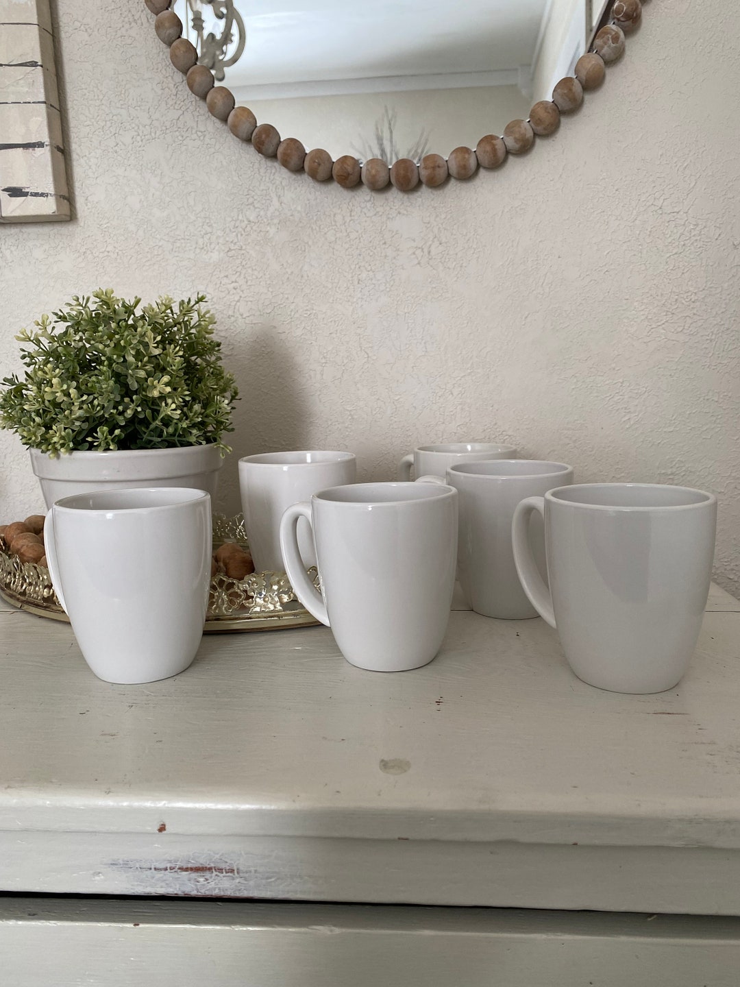 Set of 6 Corning Stoneware Coordinates White - Etsy
