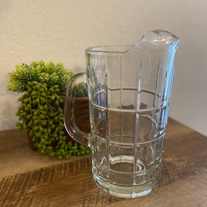 Vintage Anchor Hocking Tartan Plaid Water Pitcher - Etsy