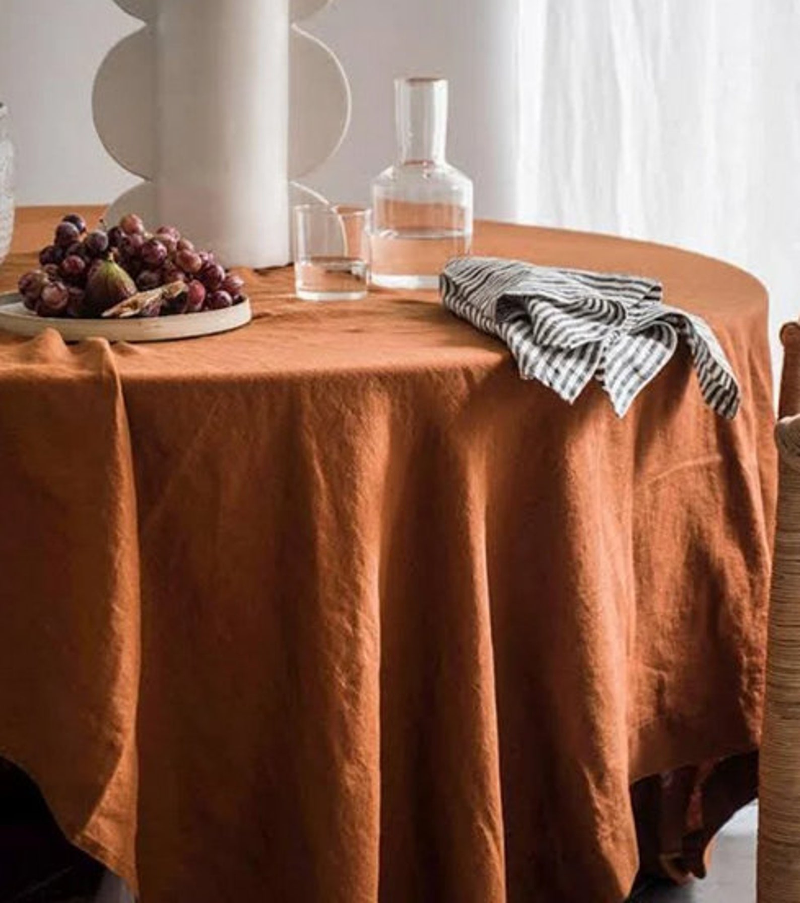 Round Table Cover Cotton Table Cloths Indian Handmade Table - Etsy