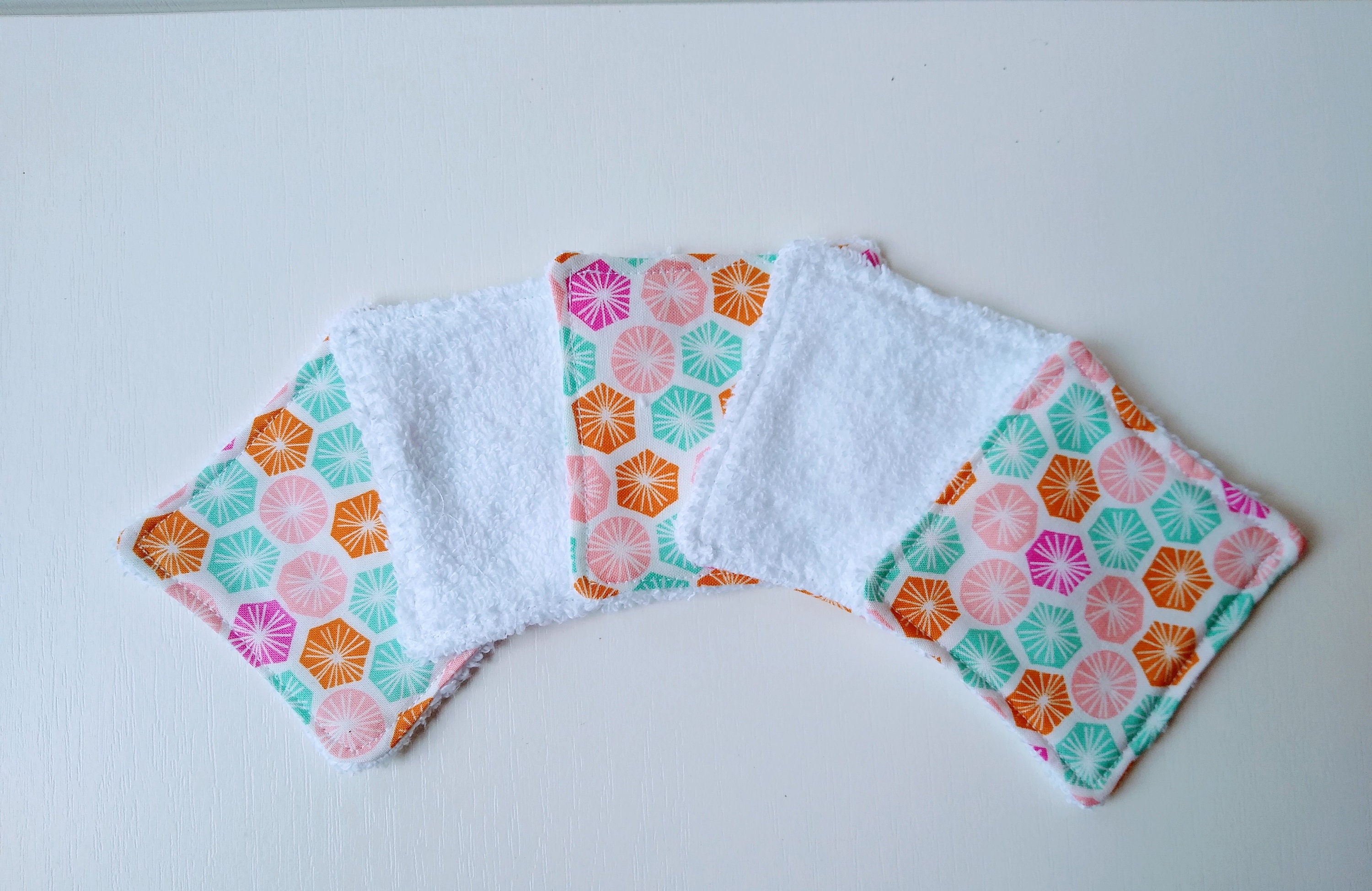 Handmade Reusable Makeup Remover Pads: Eco-friendly Facial Wipes, Set ...