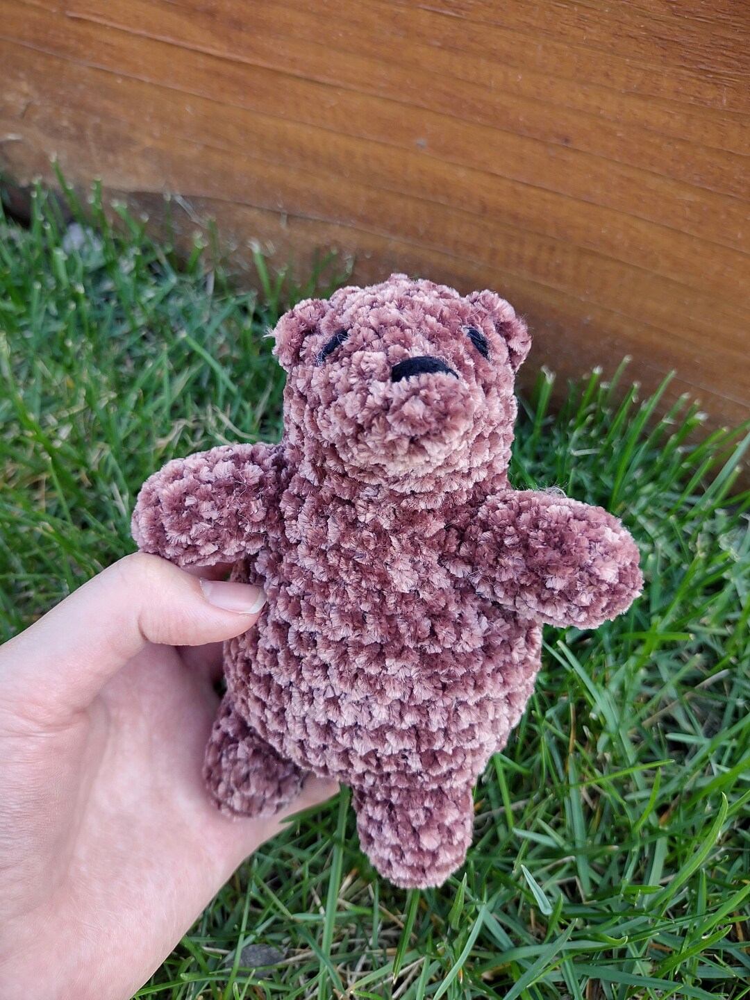 Crochet Djungelskog-inspired Bear Plushie | Velvet Bear Plush - Etsy