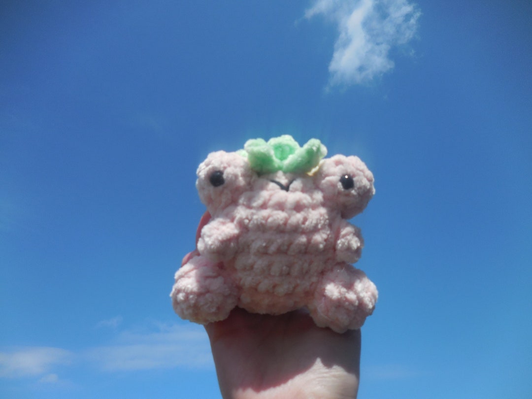Crochet Fluffy Strawberry Frog - Etsy