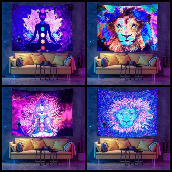 Fluorescent Blacklight Posters - Etsy