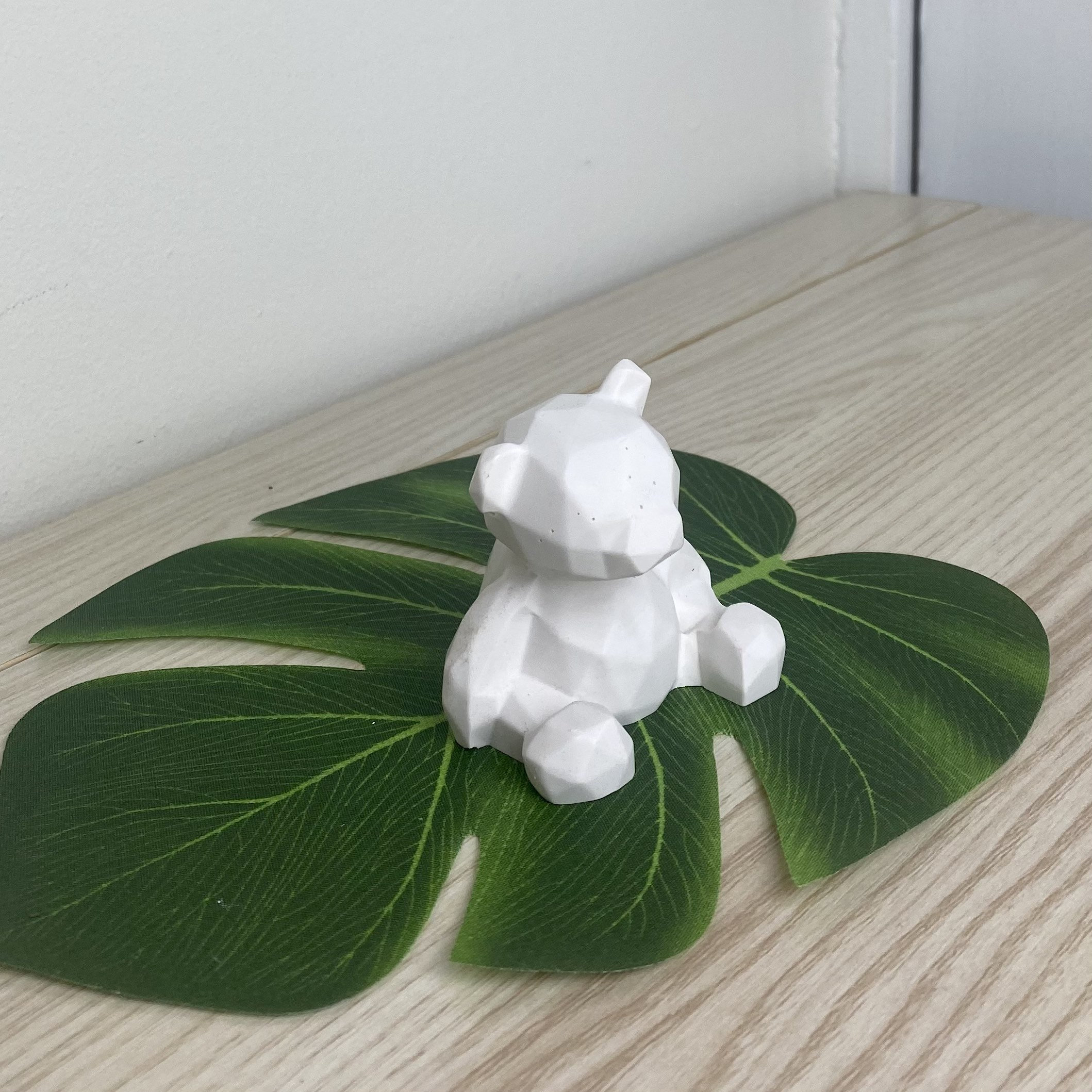 White Mini Geometric Bear Mini Teddy Bears Geometric bears | Etsy