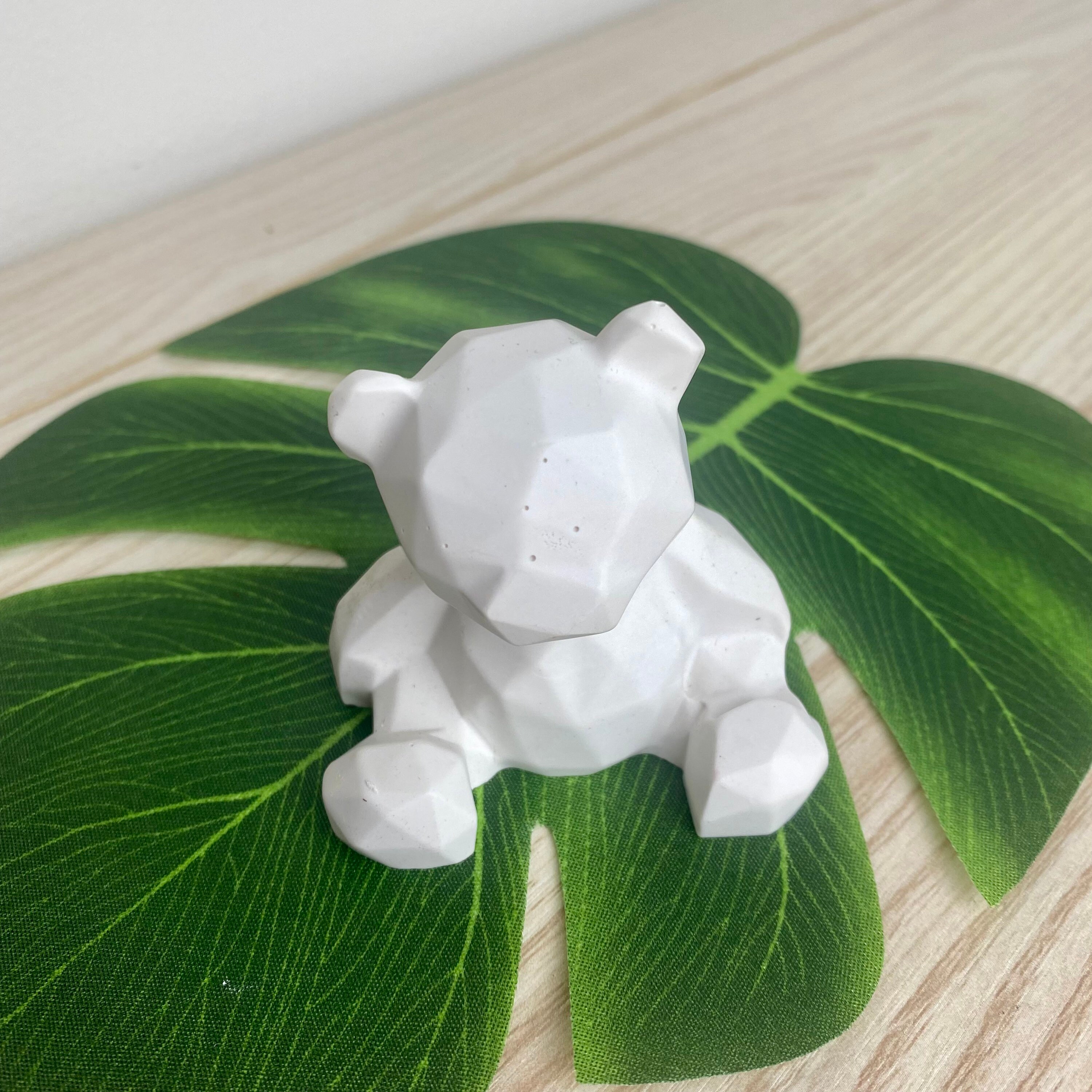 White Mini Geometric Bear Mini Teddy Bears Geometric bears | Etsy