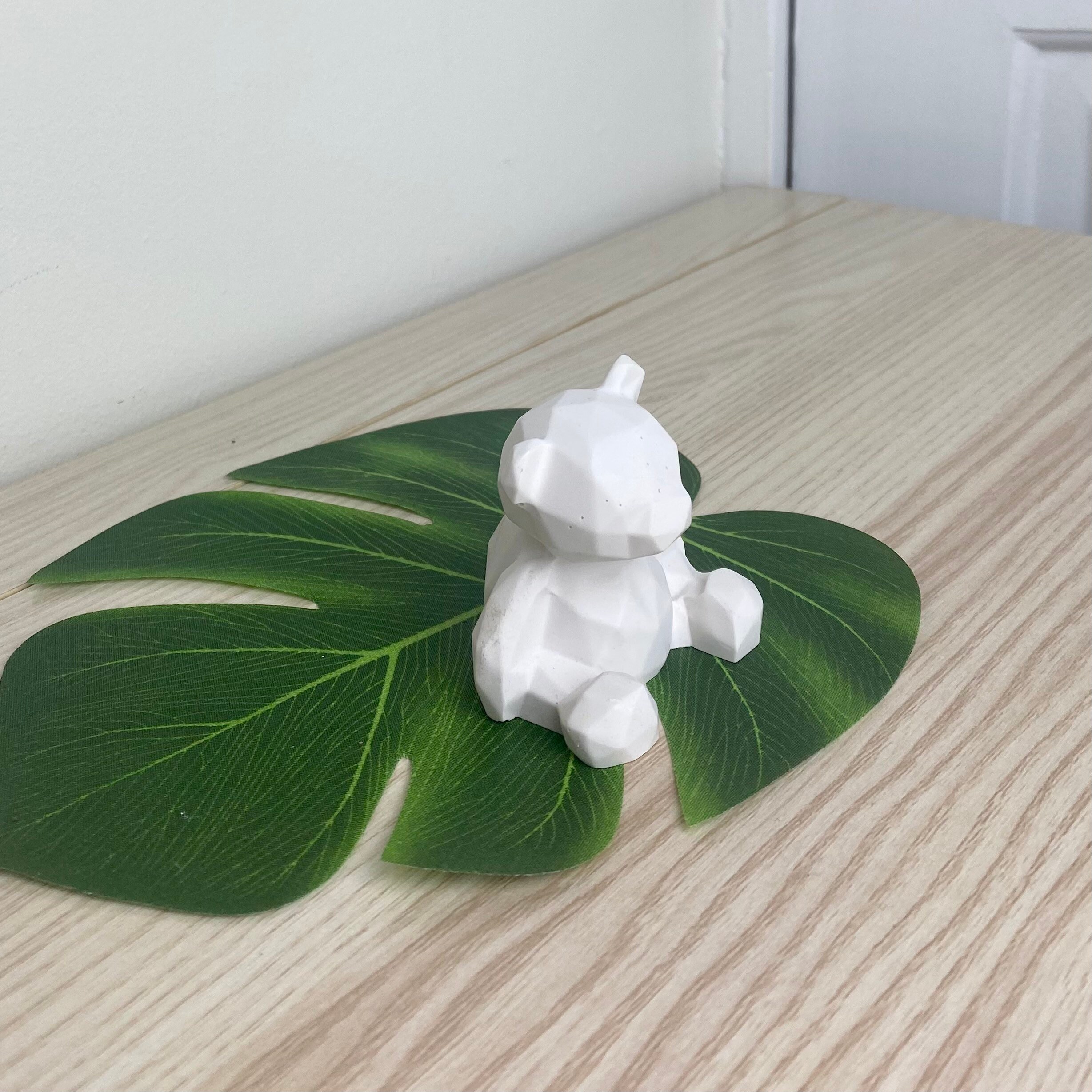 White Mini Geometric Bear Mini Teddy Bears Geometric bears | Etsy