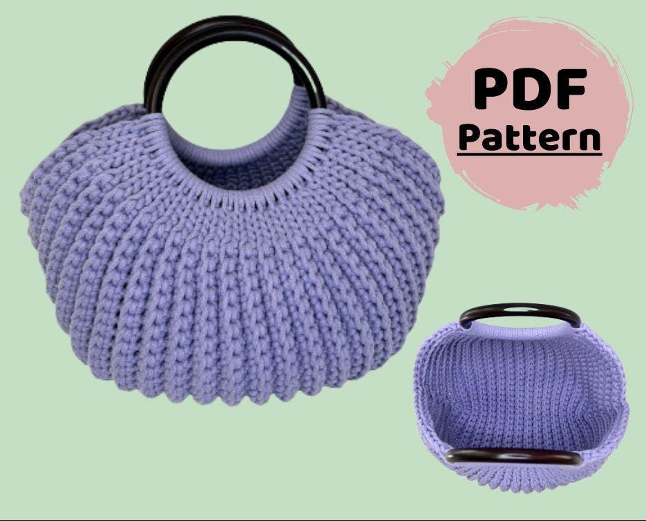 Crochet Shell Bag Pattern, PDF Pattern, Easy Crochet Bag Pattern, Tote ...