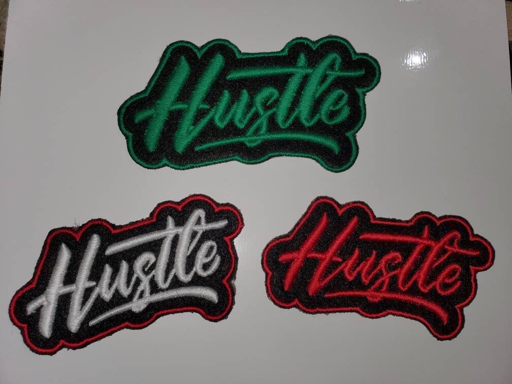 Hustle 3D Puff Embroidery Design - Etsy
